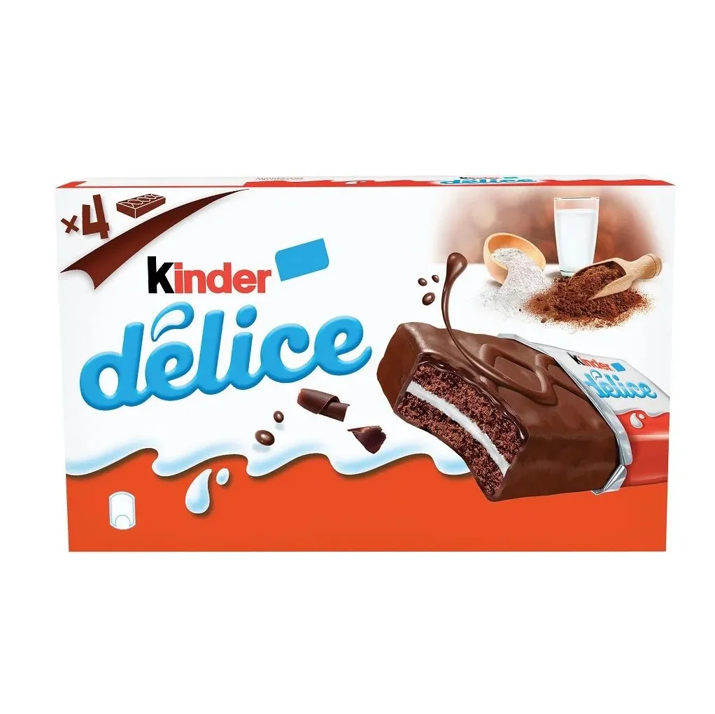 Ferrero Kinder Delice Cacao 10er Pack (10 X 42g)-Sweet Solid Chocolate ...