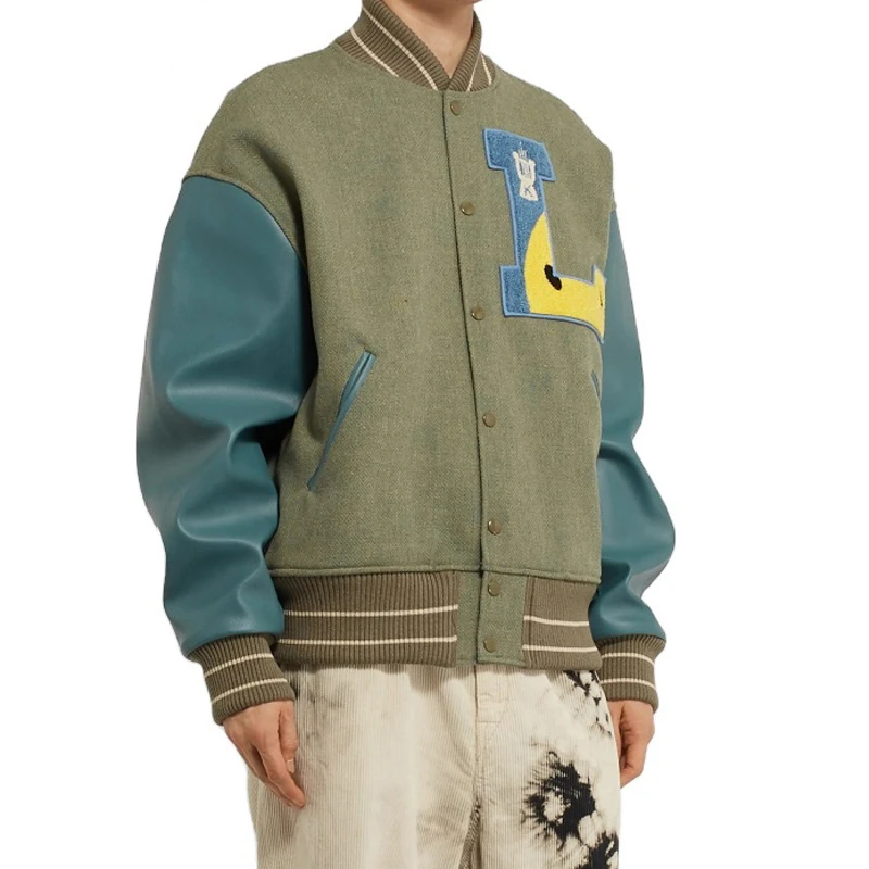 Wholesale Varsity Jacket Letter Men Jackets For Men Made Up Of Leather ...