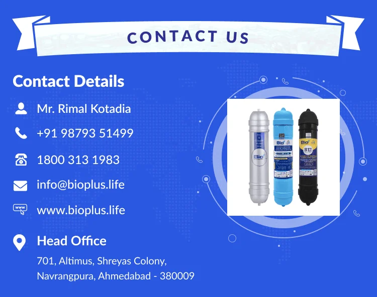 Mineralising Alkaline Water Filter For 20 Litres Water Jar - Bioplus ...