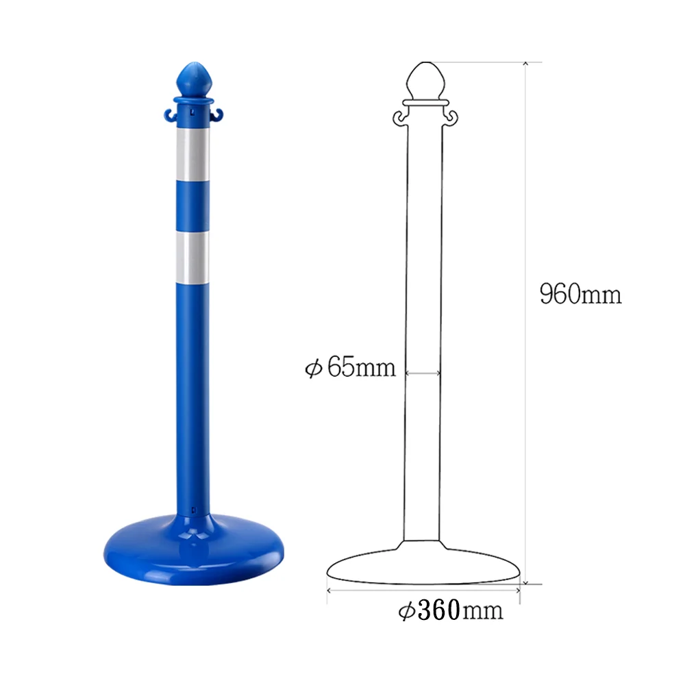 4set/kit Plastic Stanchion Reflective Post-aw Water Filled Warning Post ...