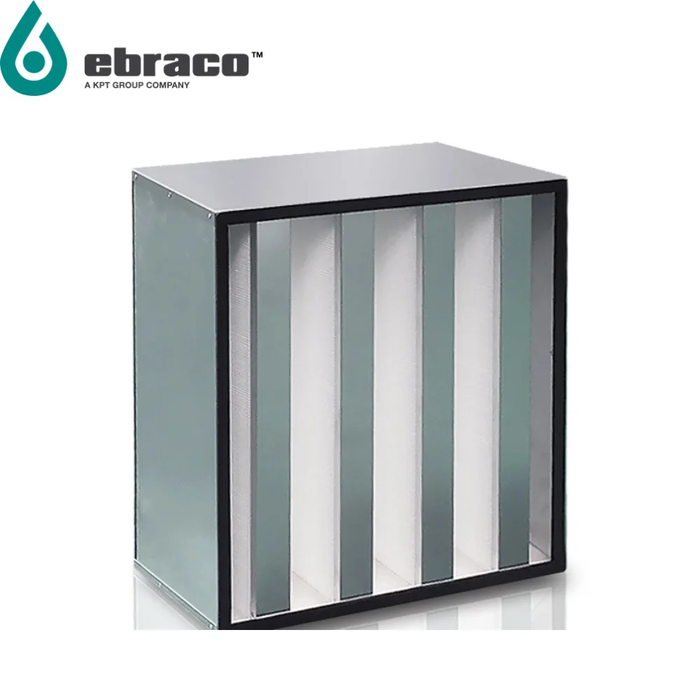 New Condition Ebraco H13 99.95% V Bank Hepa Filter 4V 610x610x292mm ...