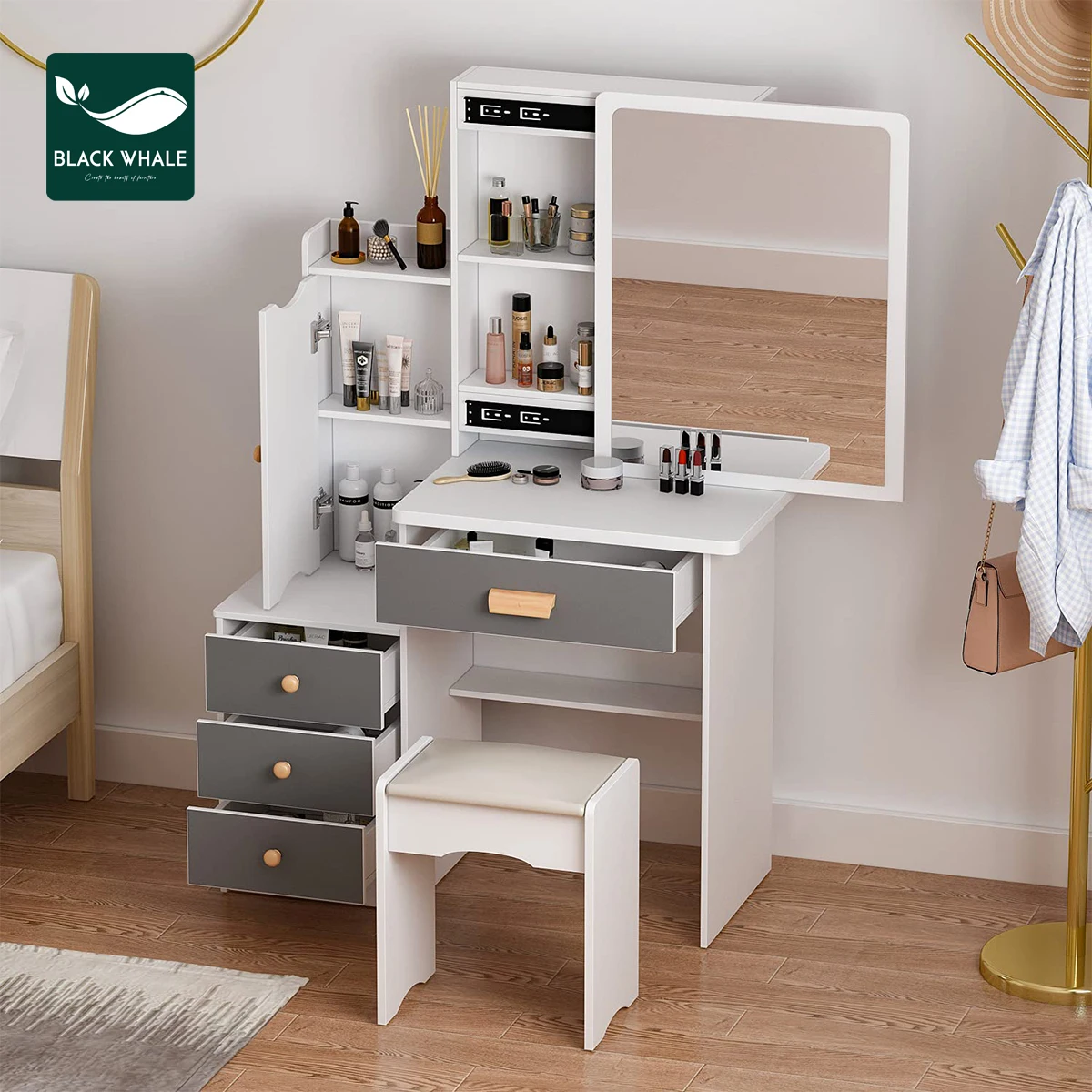 Led Set Coiffeuse Schminktisch Tocador Lights Coiffeuse Avec Miroir ...