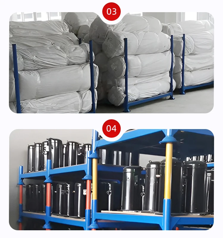 Warehouse Storage Pallet Metal Stackable Rack Heavy Duty Pallet ...
