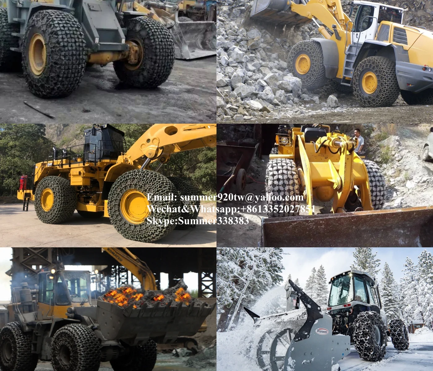 Komatsu Loaders 29.5-25 Tire Chain - Durable & Efficient