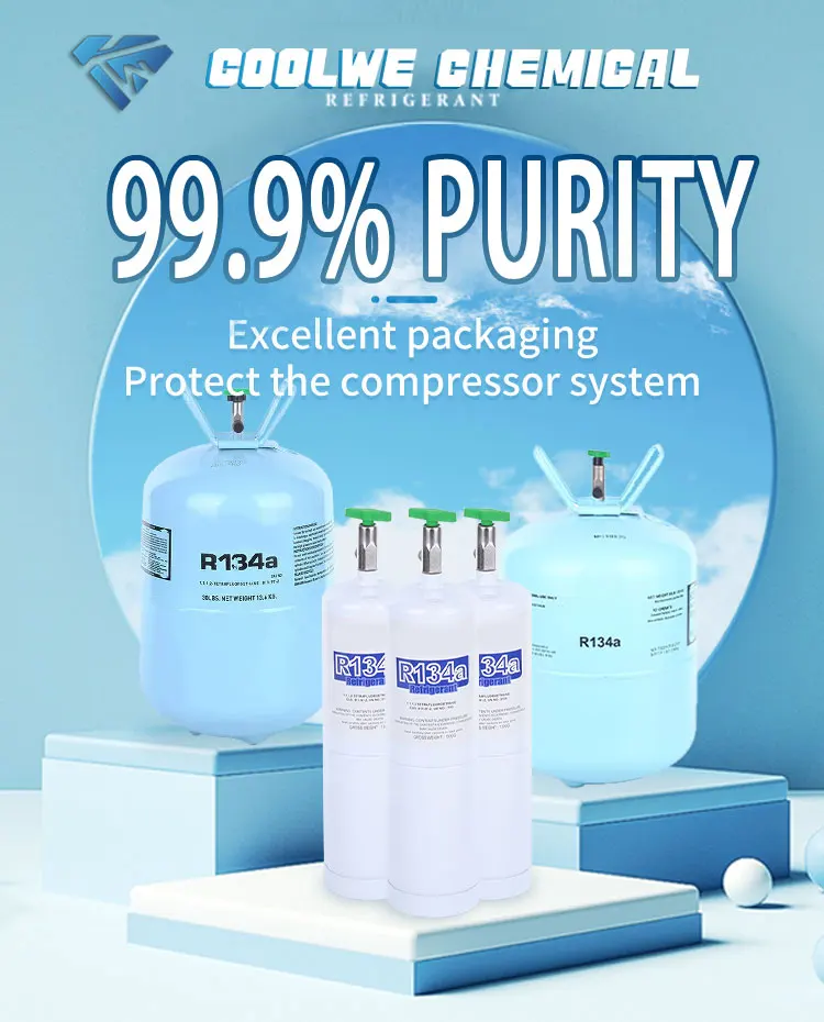 99.9% Purity Gas R134a Refrigerant Gas 13.6kg - Buy Gas R134a Refrigerant,R134a Refrigerant ...