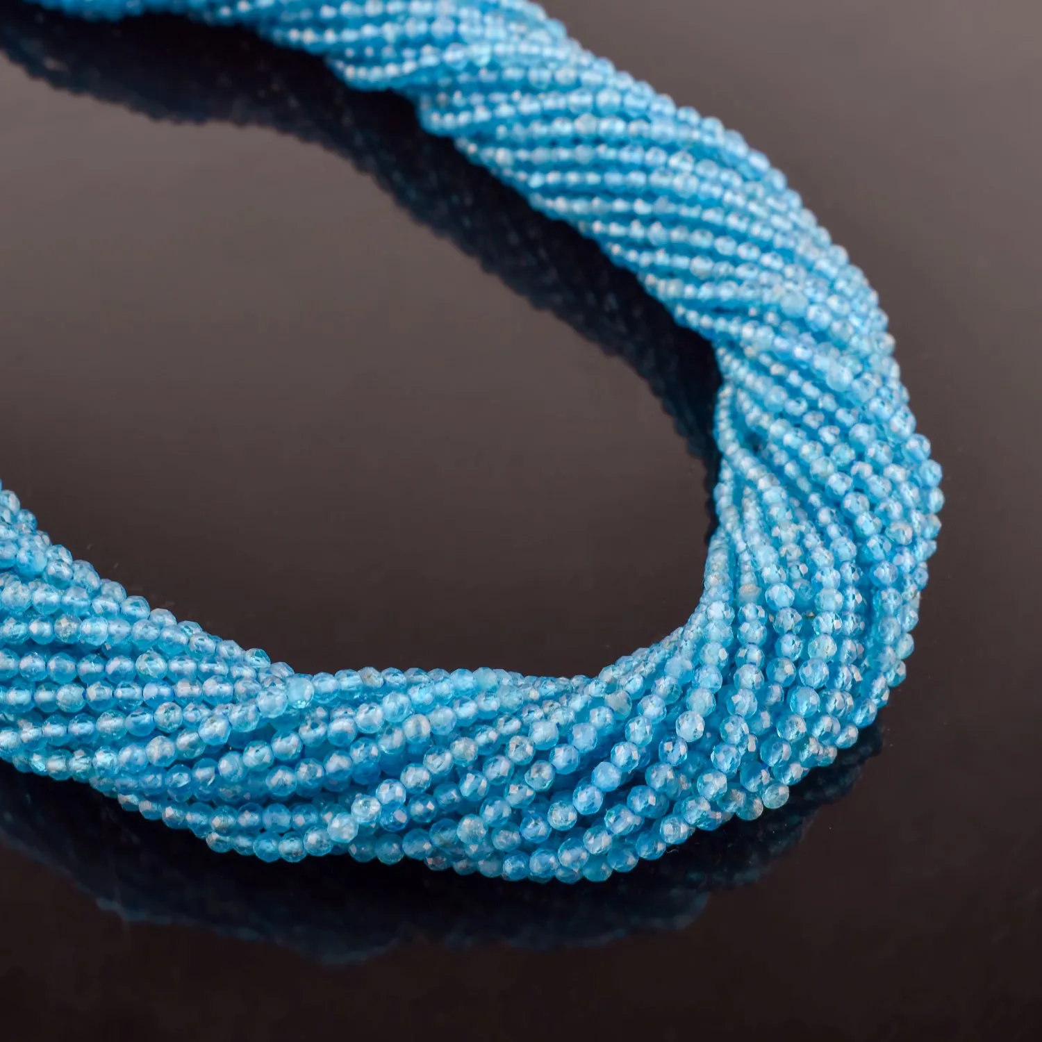 Natural Neon Apatite Gemstone Aaa Quality Faceted Rounds 2mm 3mm ...