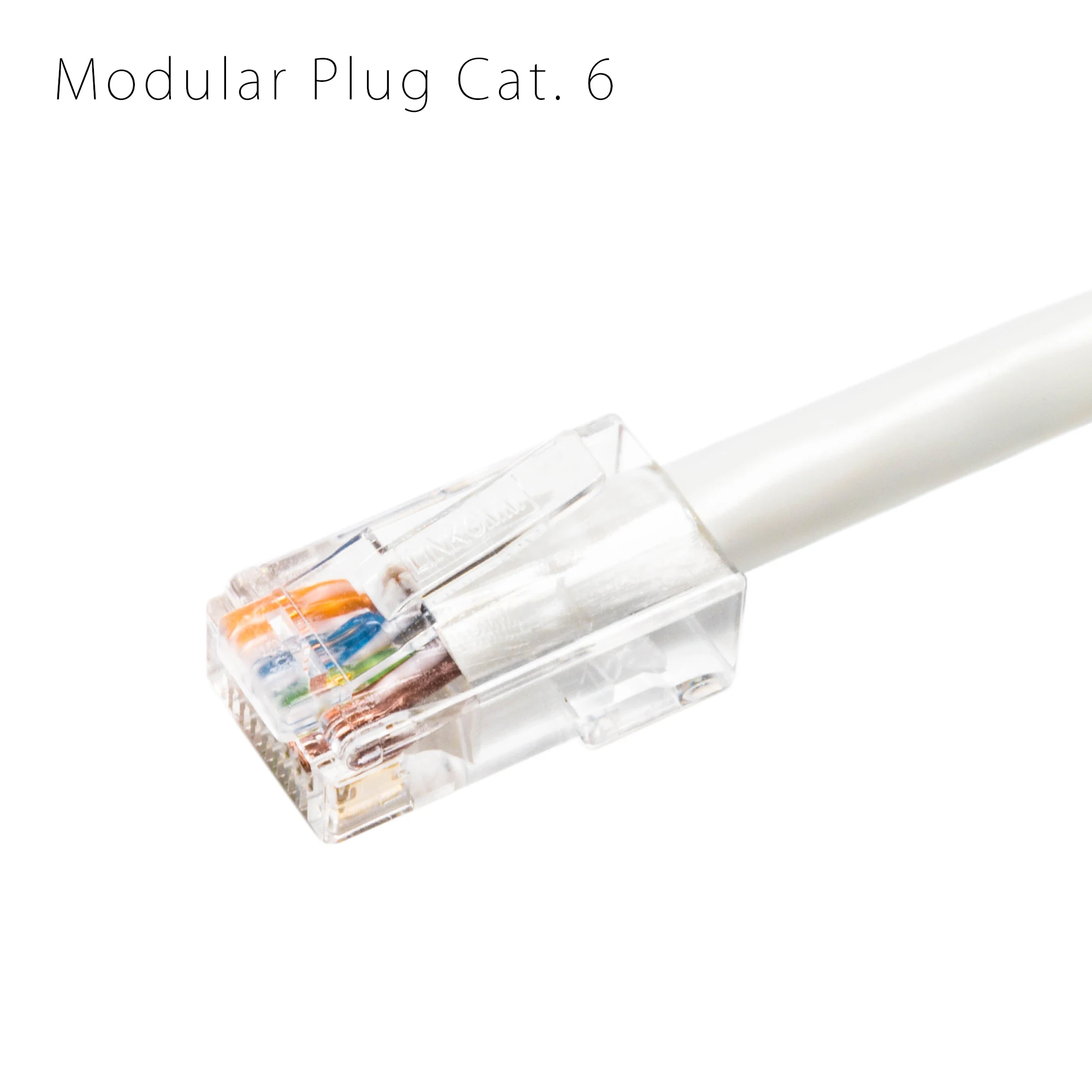 Rj45 Cat.6 End-pass-through Utp Unshielded Modular Plug(for Cable Od 4. ...