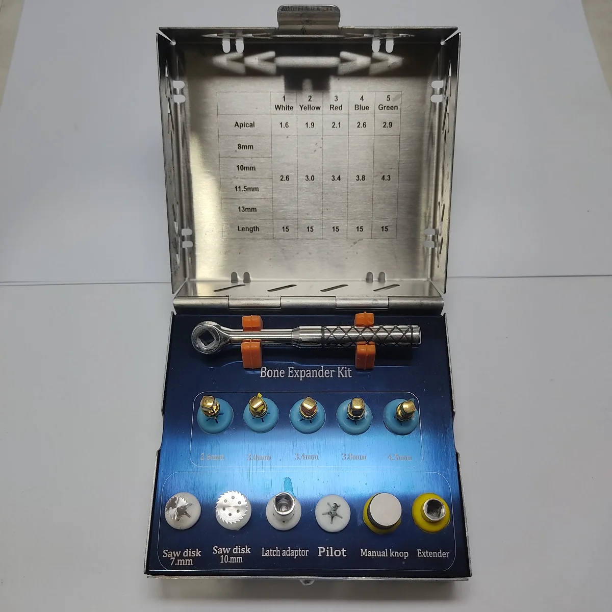 Dental Implant Bone Expander Kit 12 Pcs With Saw Disks High Quality ...