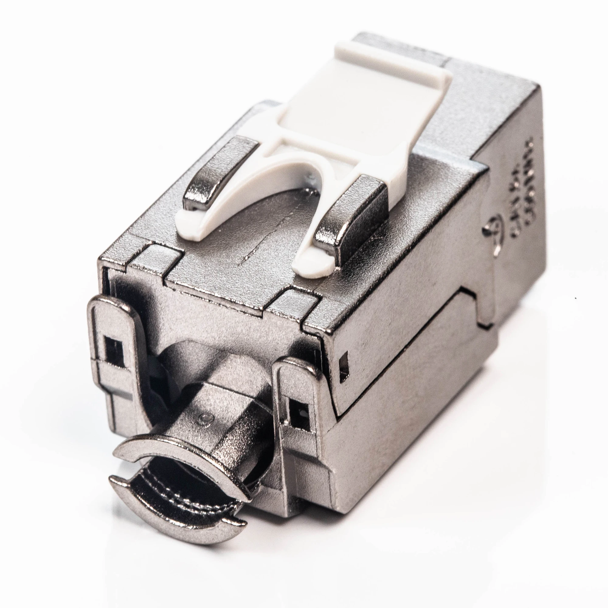 Rj45 Cat6a 10g 90 Degree Stp Metal Shielded Keystone Jack - Buy Rj45 ...