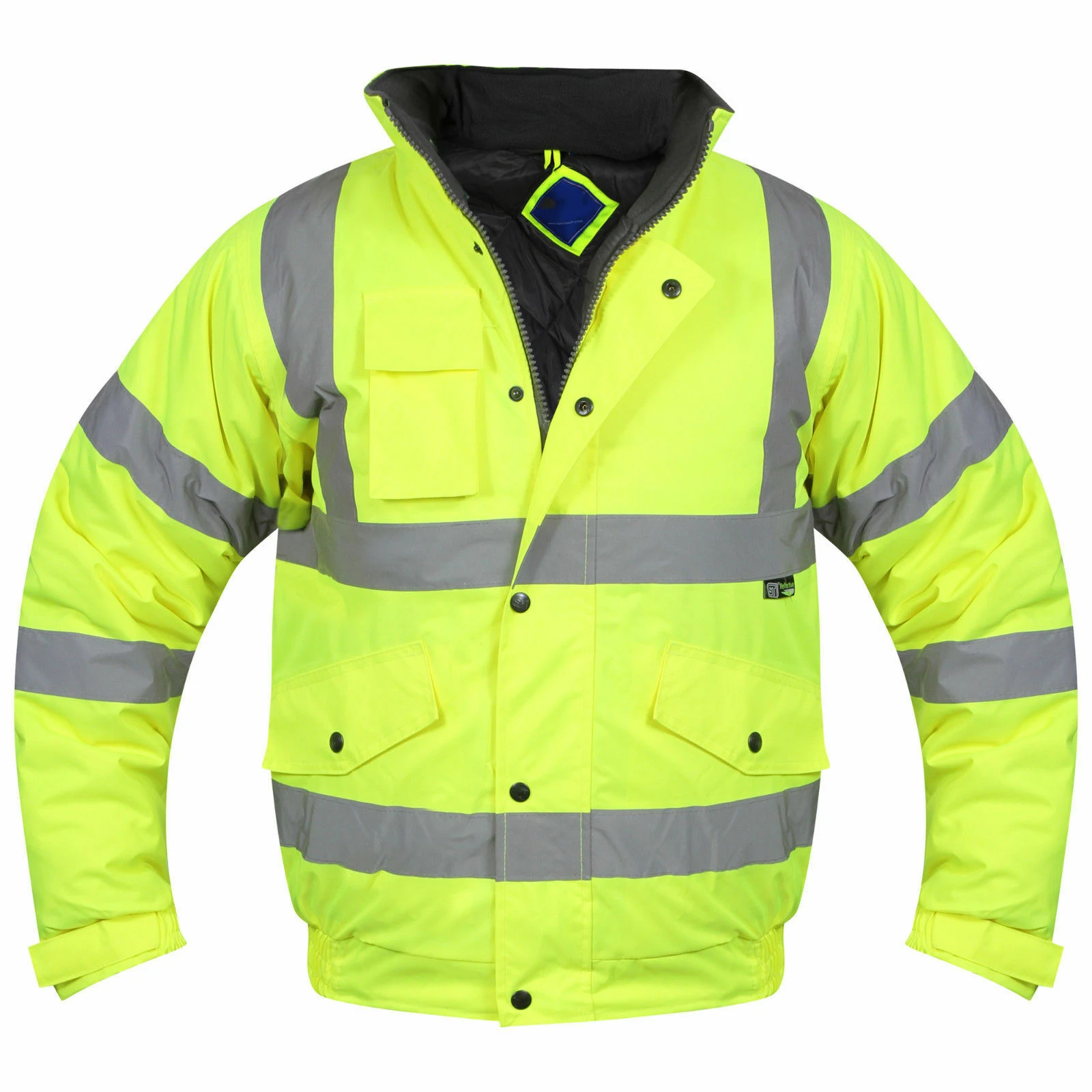 Wholesale New 2022 Winter Yellow Reflective Safety Jackets Custom Logo ...