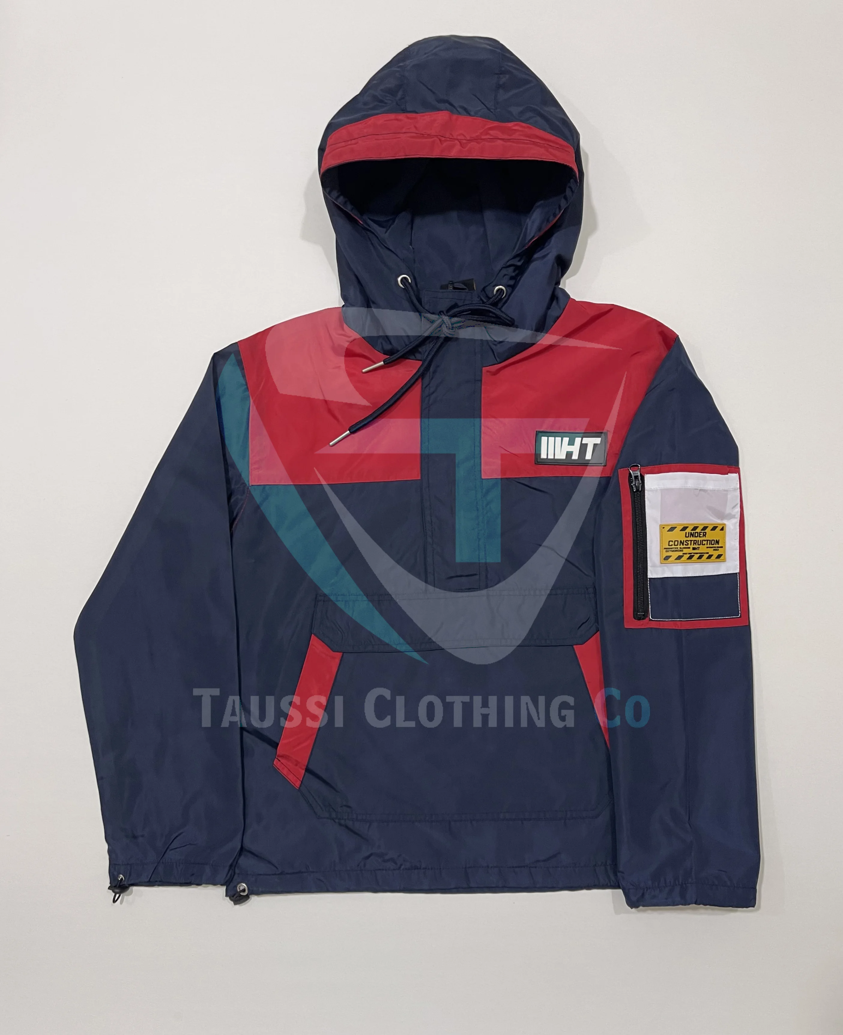 Custom Men's Polyester Reflective Windbreaker Jacket,Vintage Retro ...