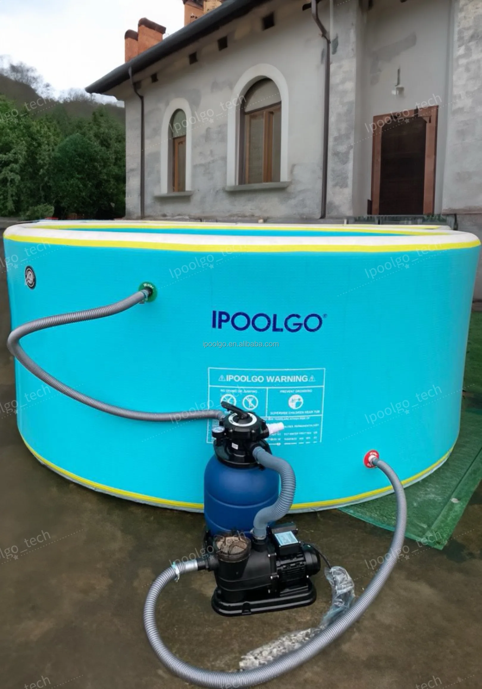 IPOOLGO Inflatable Pool 2024 - Fast Set Portable Solution