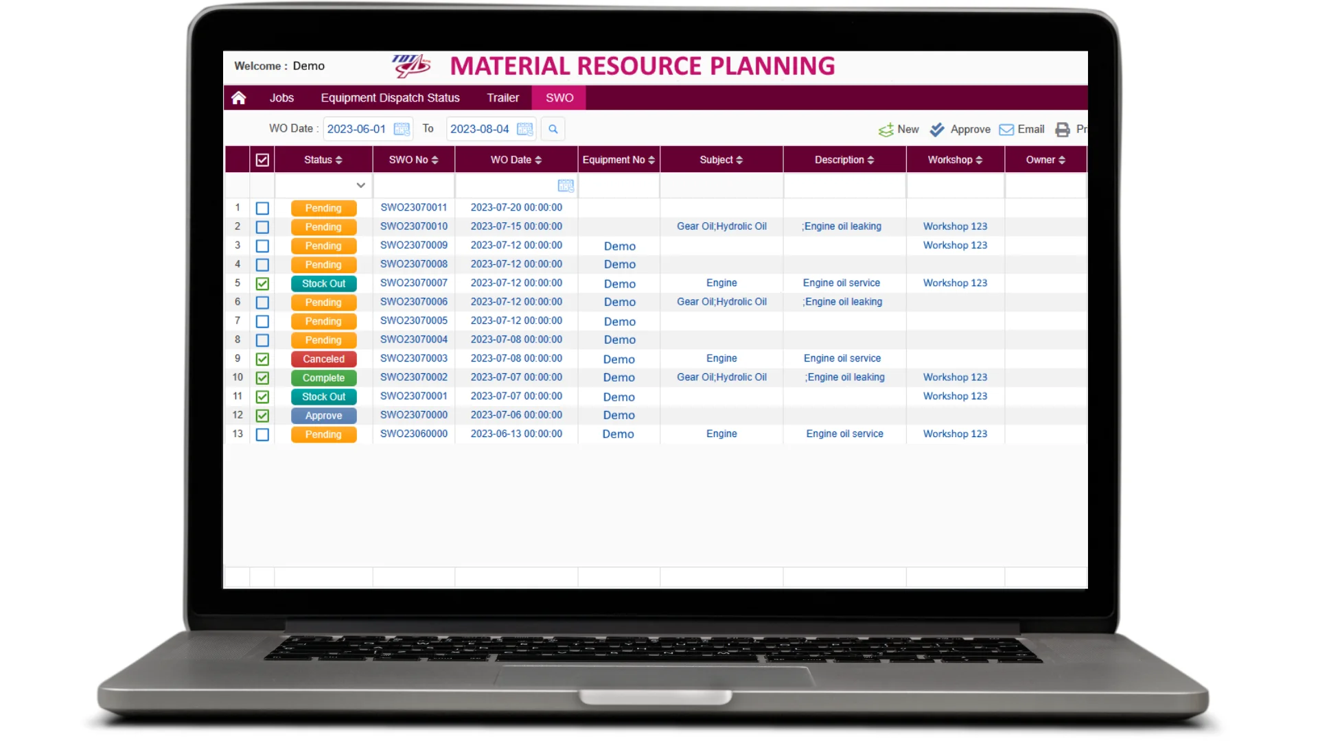 Professional One-stop Service Software Dynamic Move Material Resources ...
