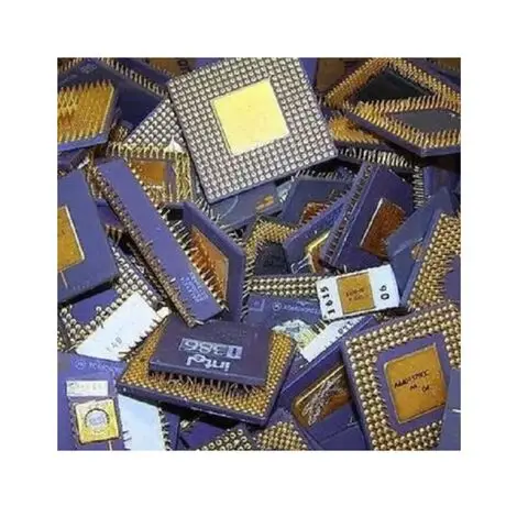 Intel 486 and 386 CPU Ceramic Processors Scrap for Gold Recovery
