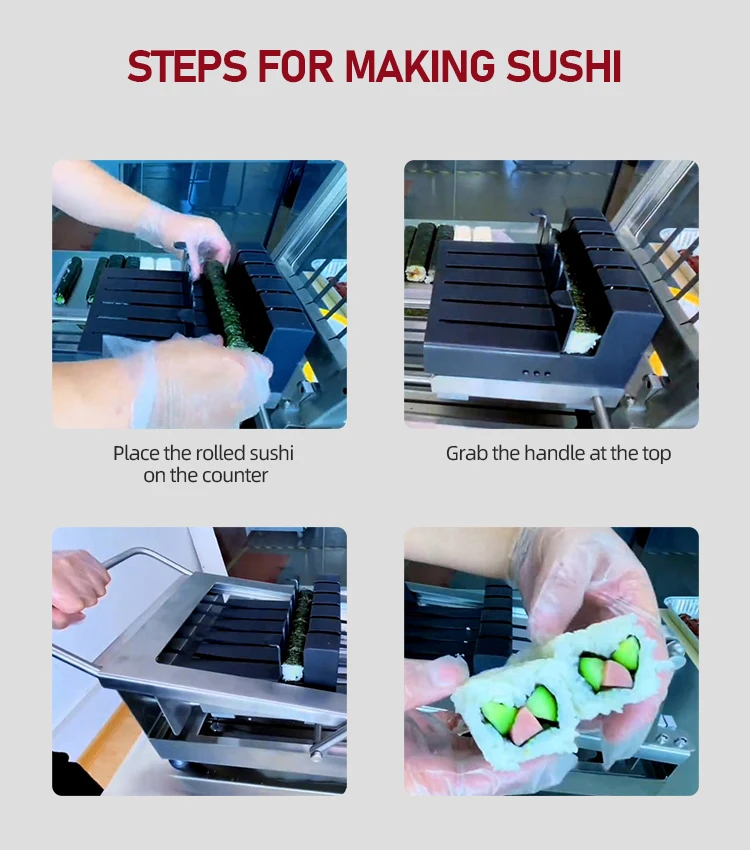 Efficient Sushi Roll Cutter - Commercial Stainless Steel