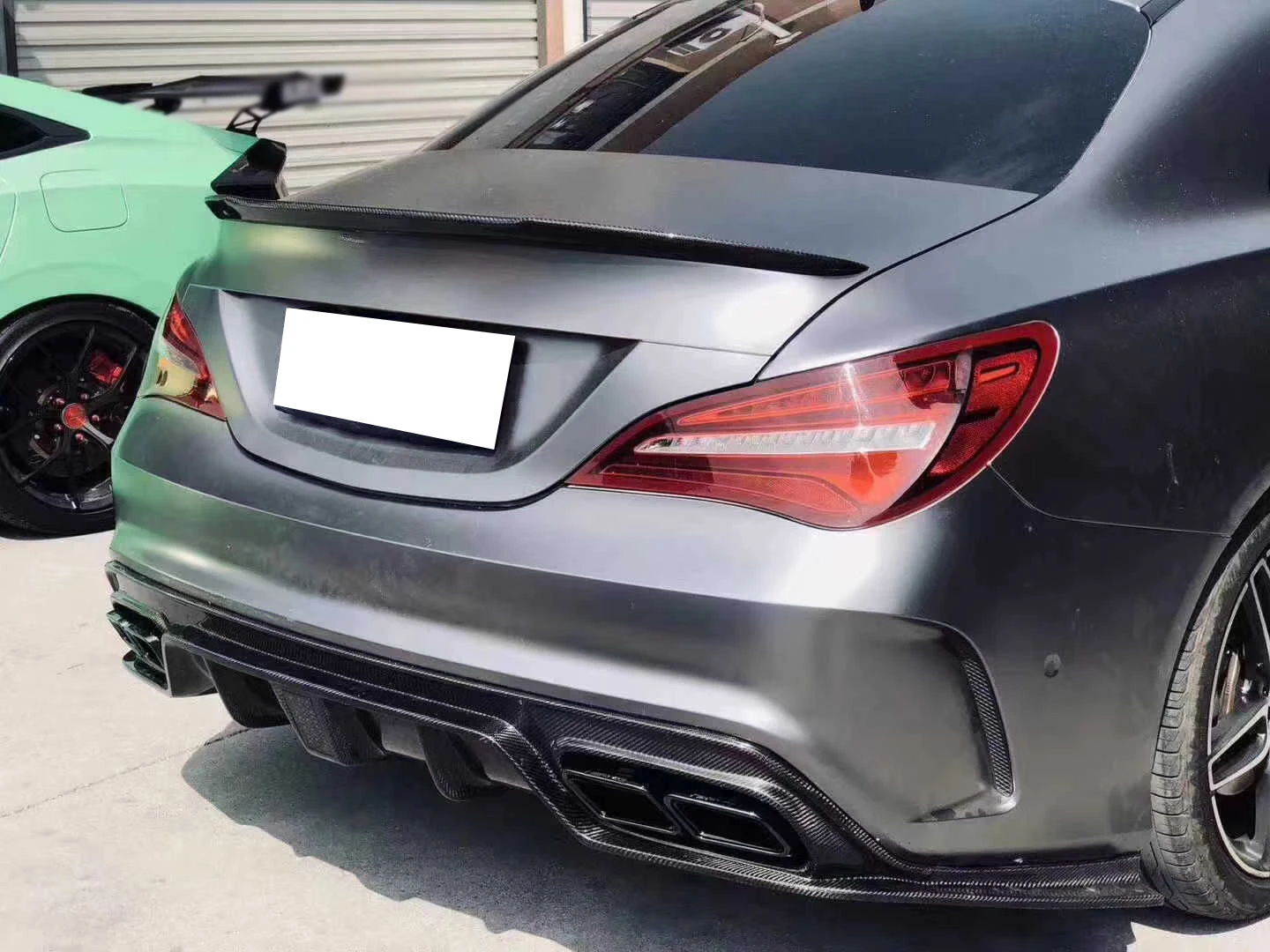 Carbon Fiber Rear Diffuser for Mercedes Benz W117 CLA 45 AMG