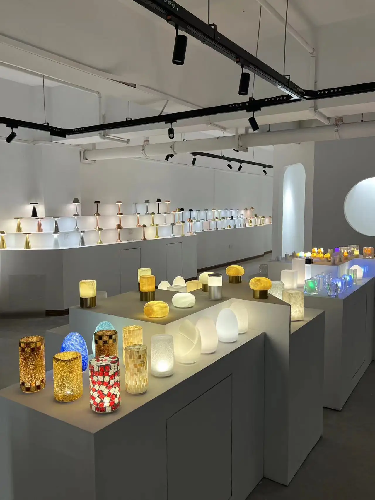 Led Rgb Desk Lamp Glass Material Bright Portable Table Lamp Night Light ...