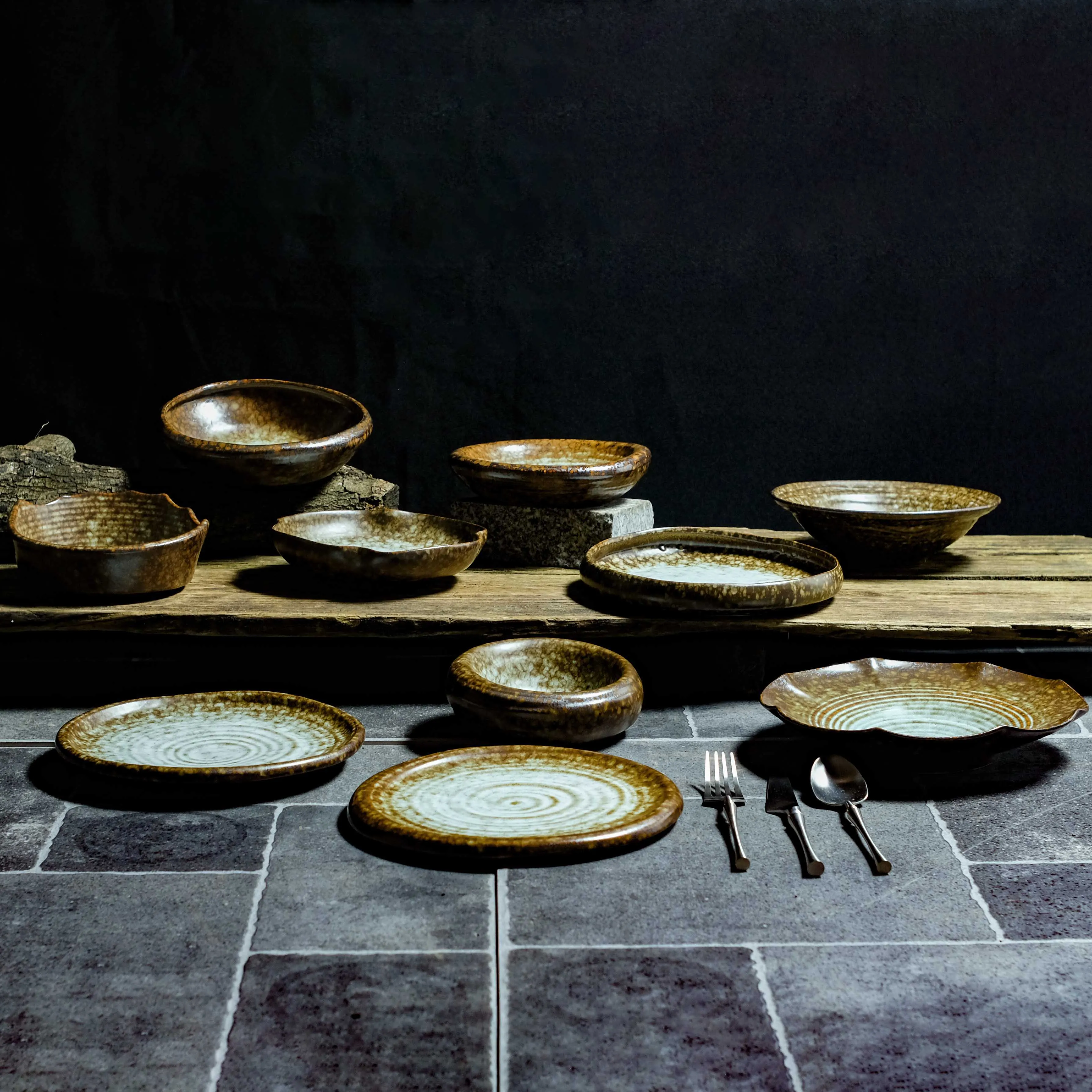 2024 Piatti Porcelain assiettes Wabi-Sabi Dish Crockery Teller ...