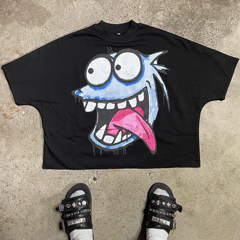 Manufacturer Oversized Boxy Drop Shoulder Cartoon Pictures T-shirt ...