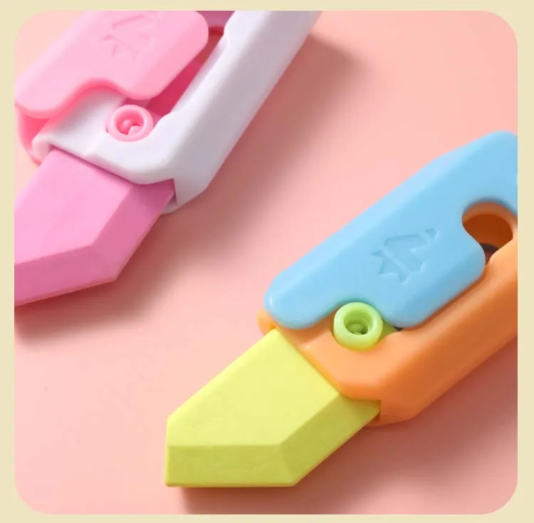Cute Fidget Toys Eraser Sensory Anxiety Stress Relief Plastic Carrot ...