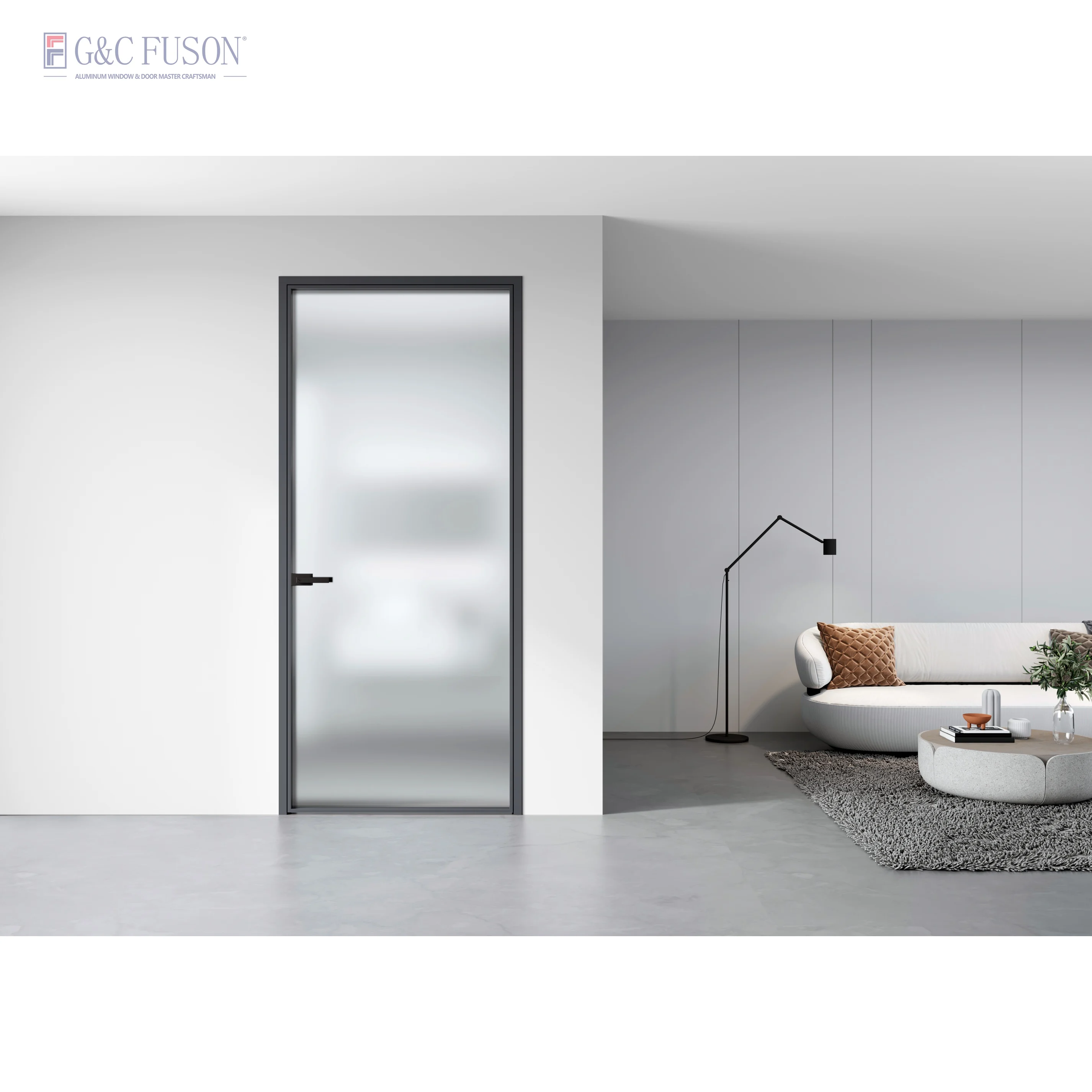 Fuson Modern Indoor Aluminium French Casement Swing Door