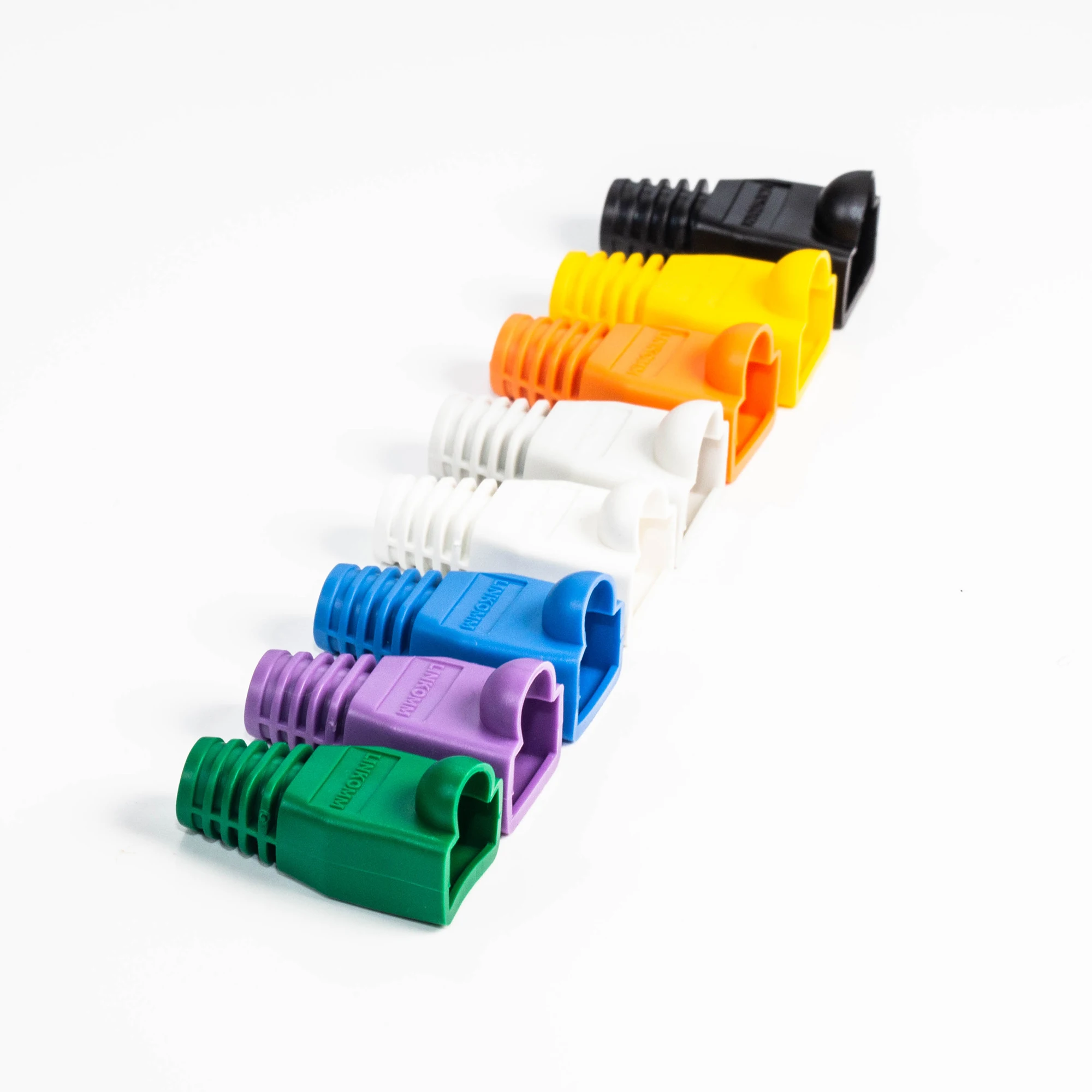 RJ45 Ethernet Cable Strain Relief Boot in Multicolor for O.D.6.5mm ...