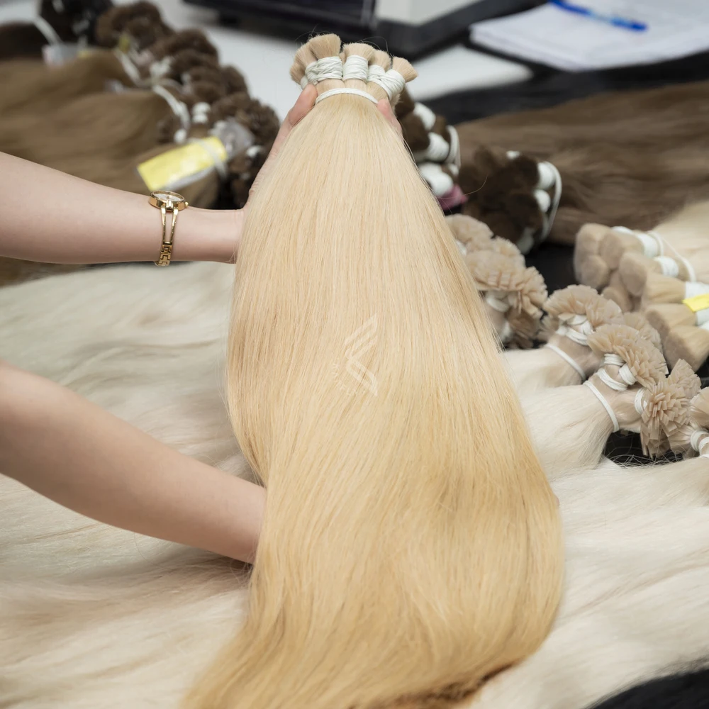 Natural Wavy Blonde Raw Human Hair Bundles - European Hair Extension