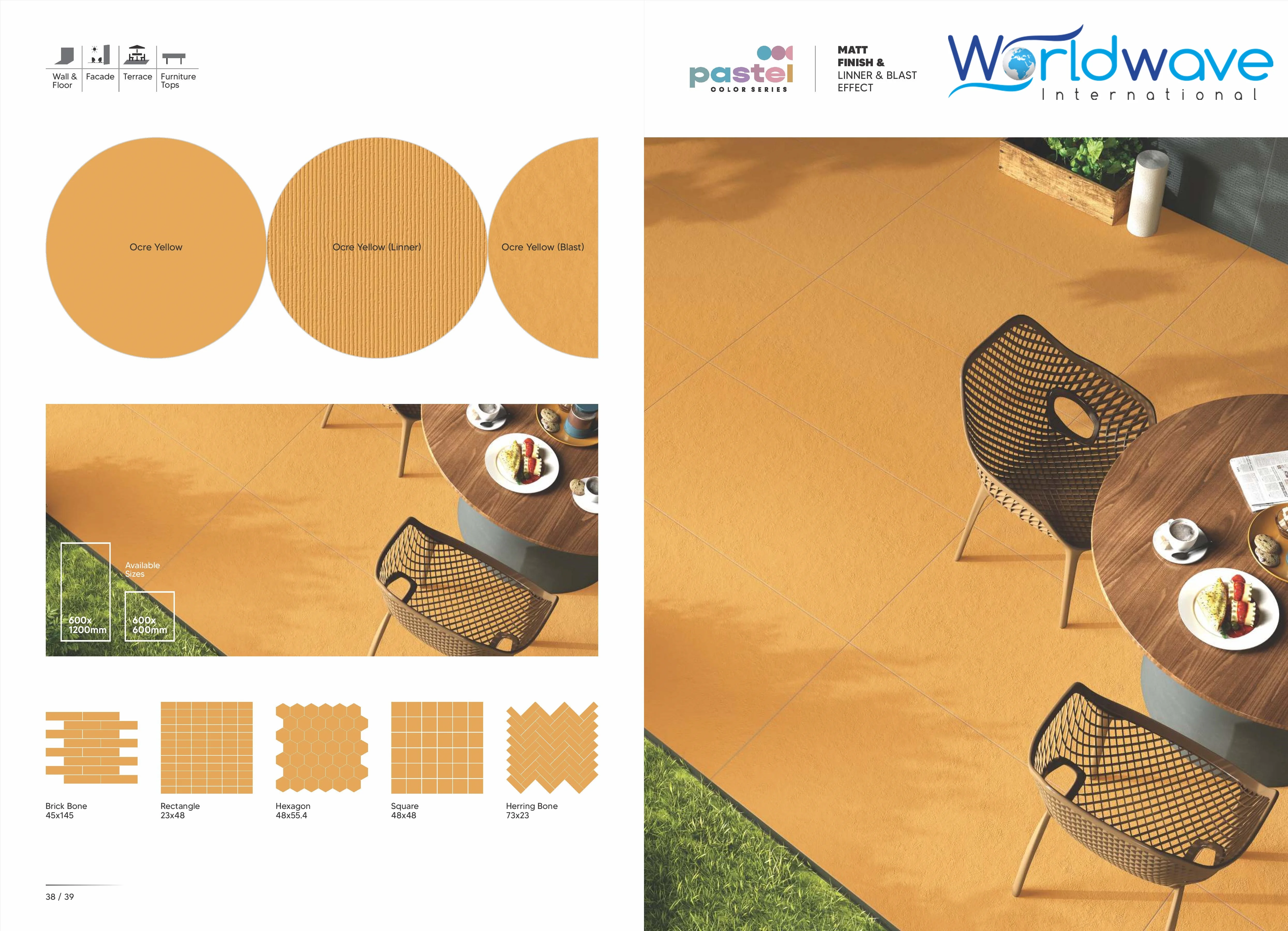 Homogeneous Vitrified Tiles 60x60cm & 60x120cm Through-Body Interiors ...