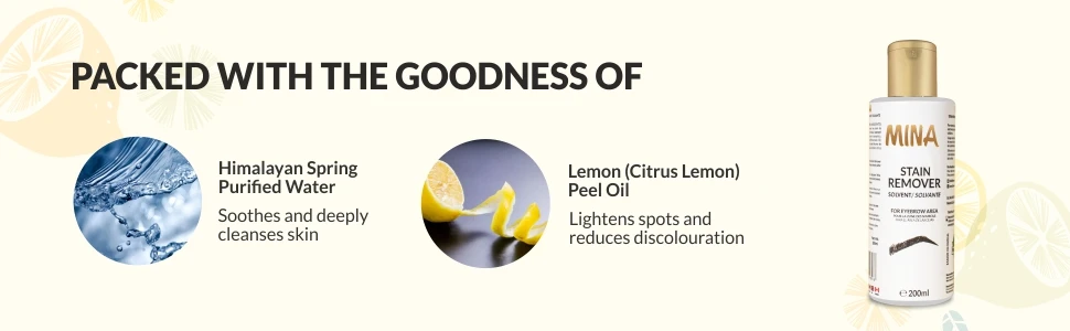 Mina Stain Remover Softly Removes Tint Color From The Skin Around The ...