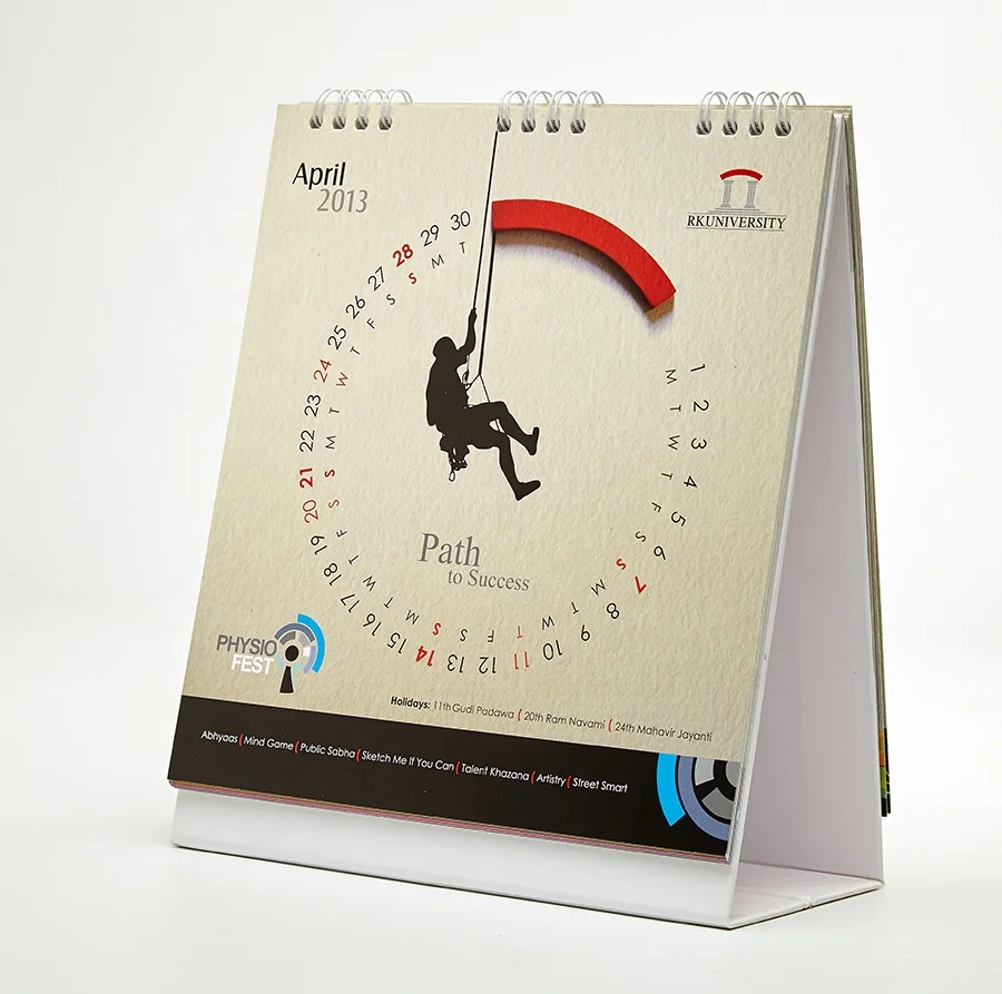 Standard Application Promotional Gift 2024 Foldable Desk Calendars ...