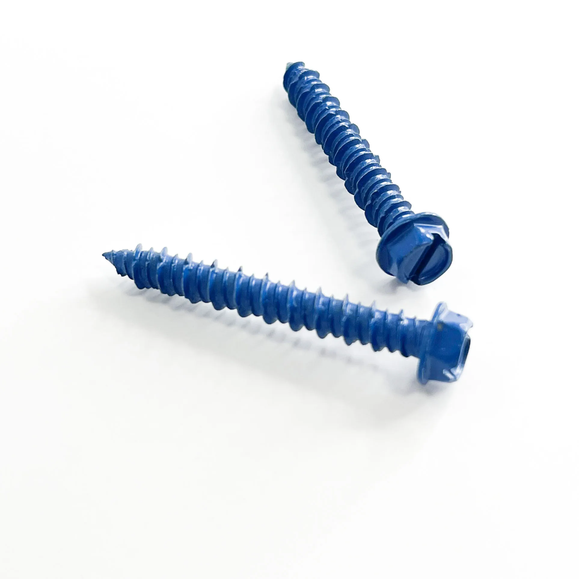 Custom Flat Head Blue Concrete Anchor Screws Blue Concrete Screw - Buy Hardware Tools Concrete ...