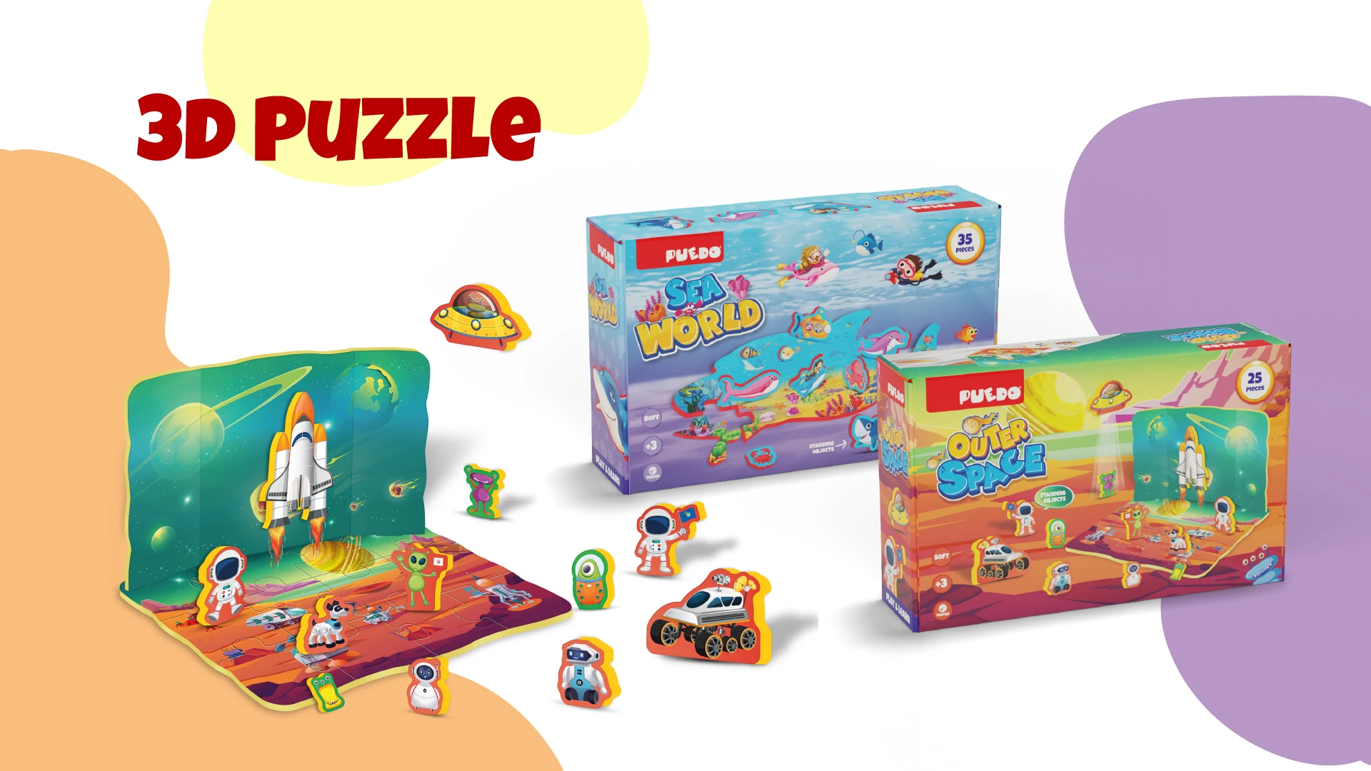 Educational Puzzle For Kids Learning World Where Is My Home? Premium Grade Box Puedo Eva Puzzles ...