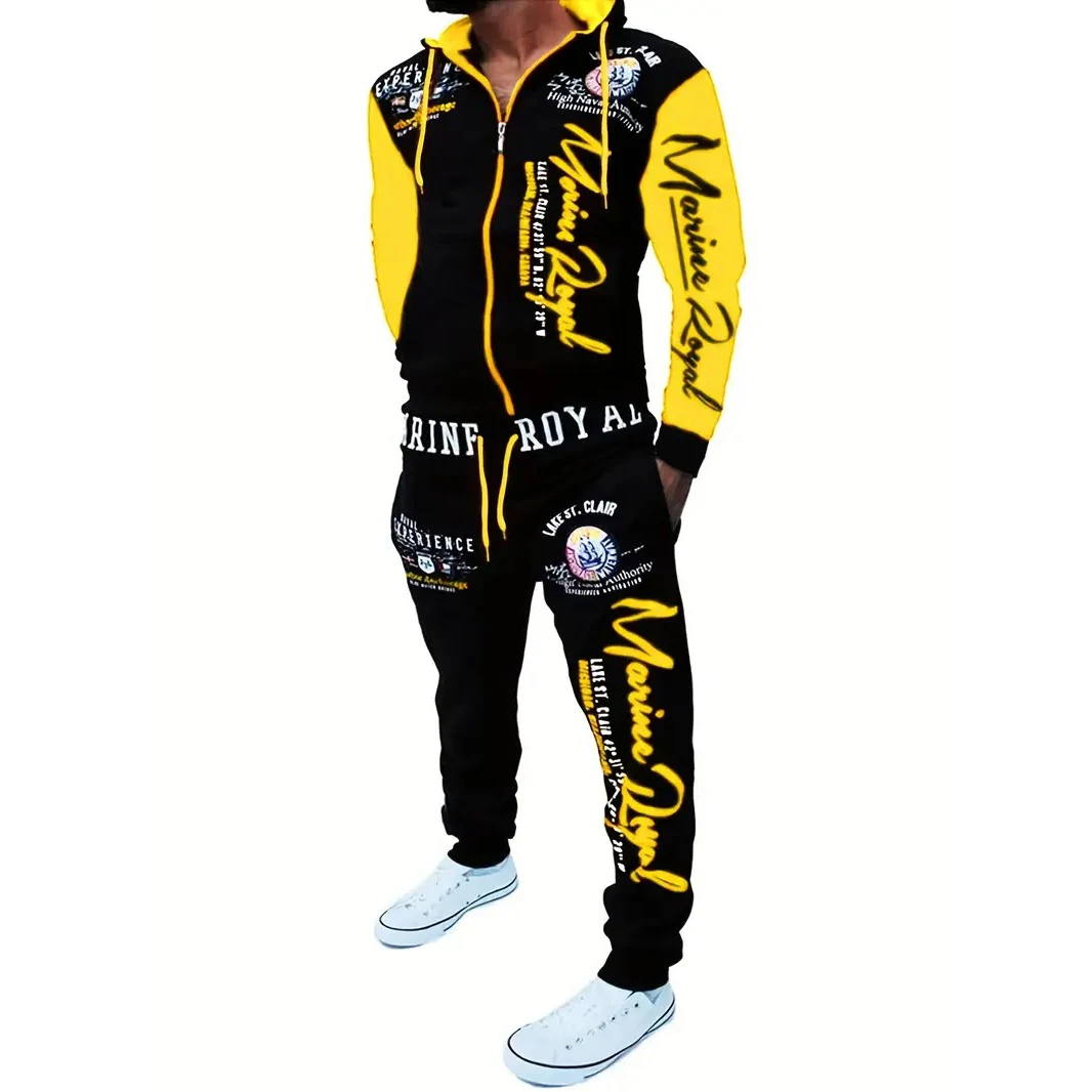 High Quality Stylish Hip Hop Tracksuits Men 2024 New Men's Fashion ...