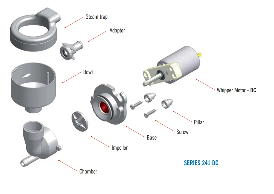 16000rpm 24V Coffee Vending Machine Spare Parts Mixing Tank with ...