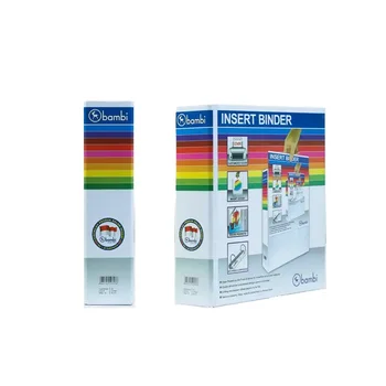 D Ring Binders File Folder Customized Design Paperboard Pvc White Color ...