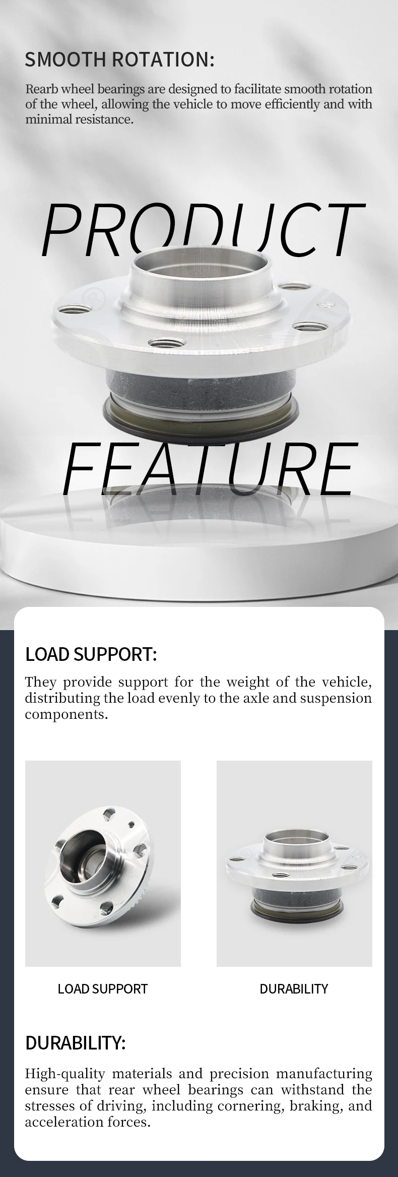 Safe And Reliable Chassis Suspension System Rear Wheel Bearig ...