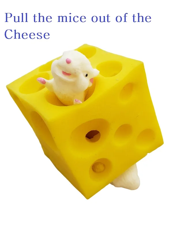 Best Selling Novelty Squishy Stress Toy Cheese Twist Sensory Mice ...