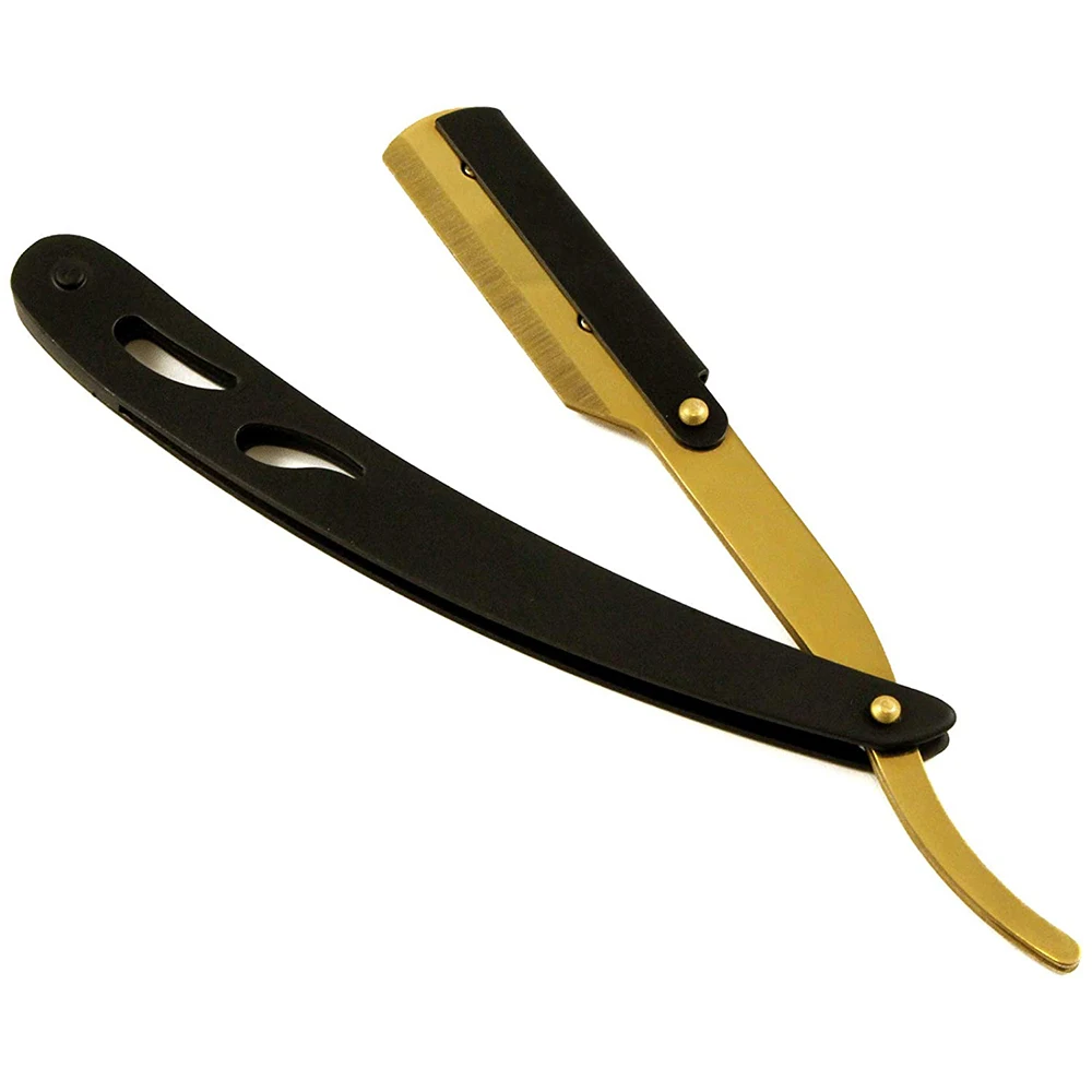 German Stainless Steel Straight Edge Barber Shaving Razors Single Edge ...