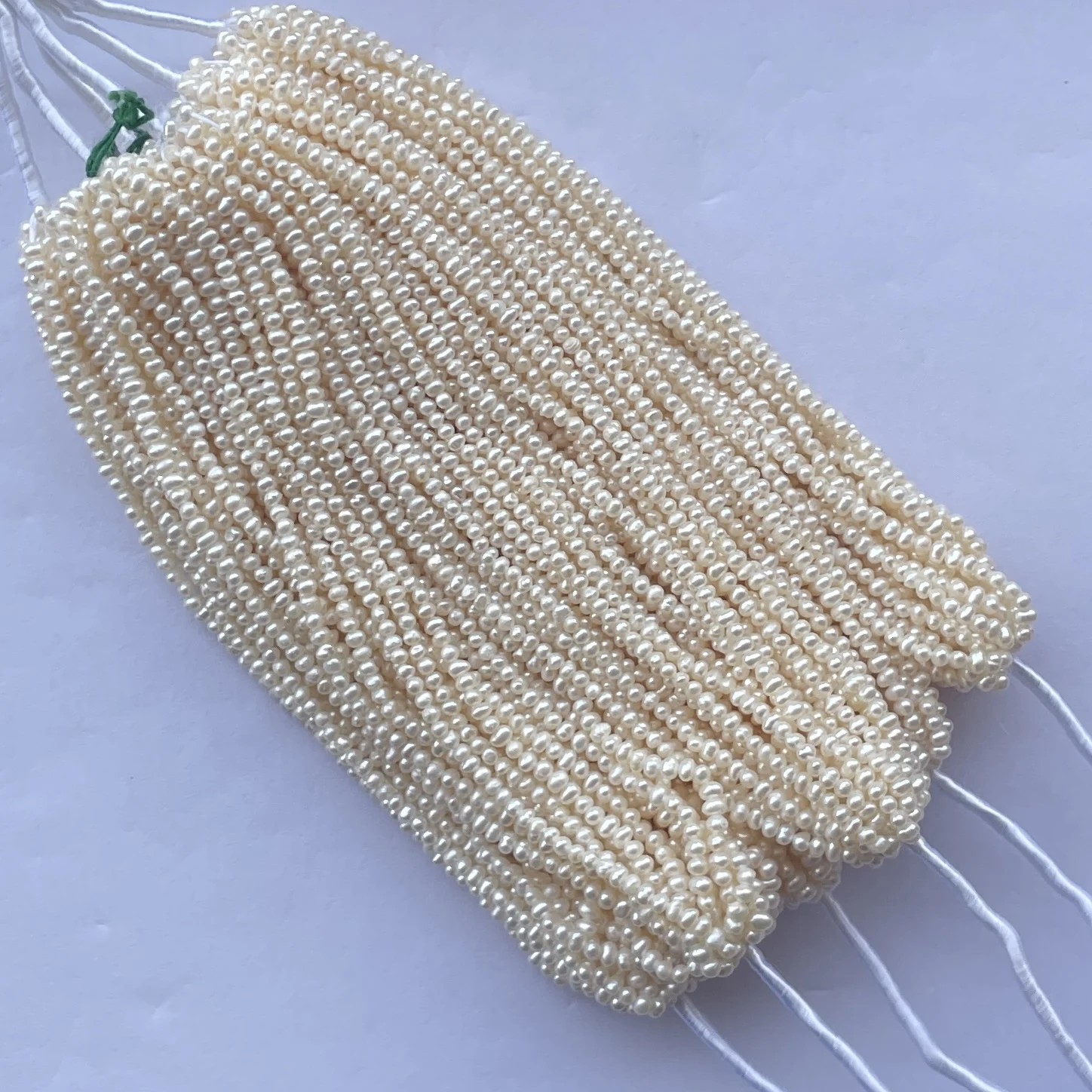 Wholesale Cream Colored Pearls - Natural Freshwater Beads