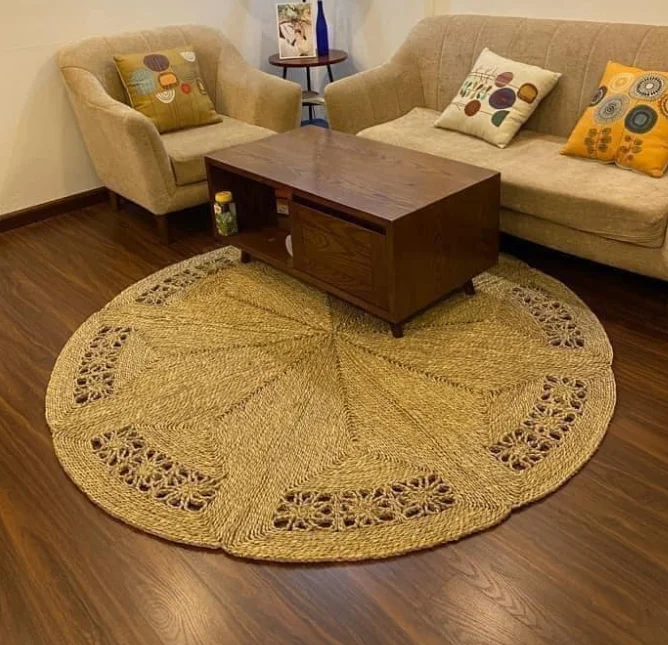 Eco-friendly Water Hyacinth Floor Mats Vietnam Strong Durable Rugs ...