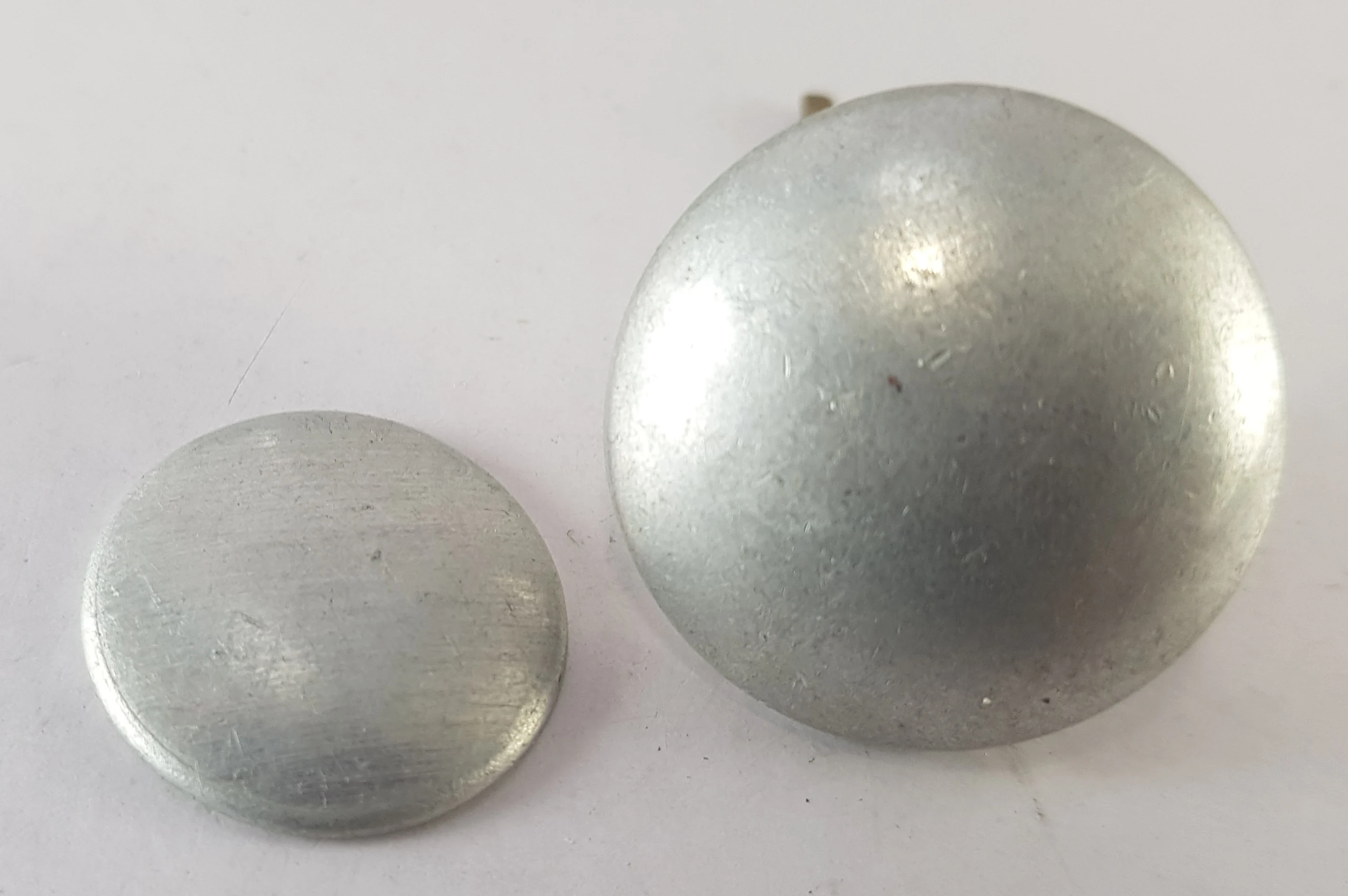 WW2 German Officer Visor Hat Plastic Button - Fancy Style