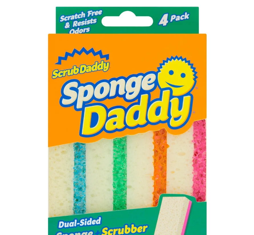 Scrub Big Effective Kitchen Cleaning Happy Smile Sponge For Household ...