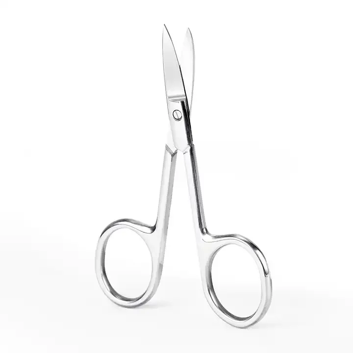 3.5mm Thickness Eyebrow Beauty Curved Cuticle Manicure Nail Scissors ...