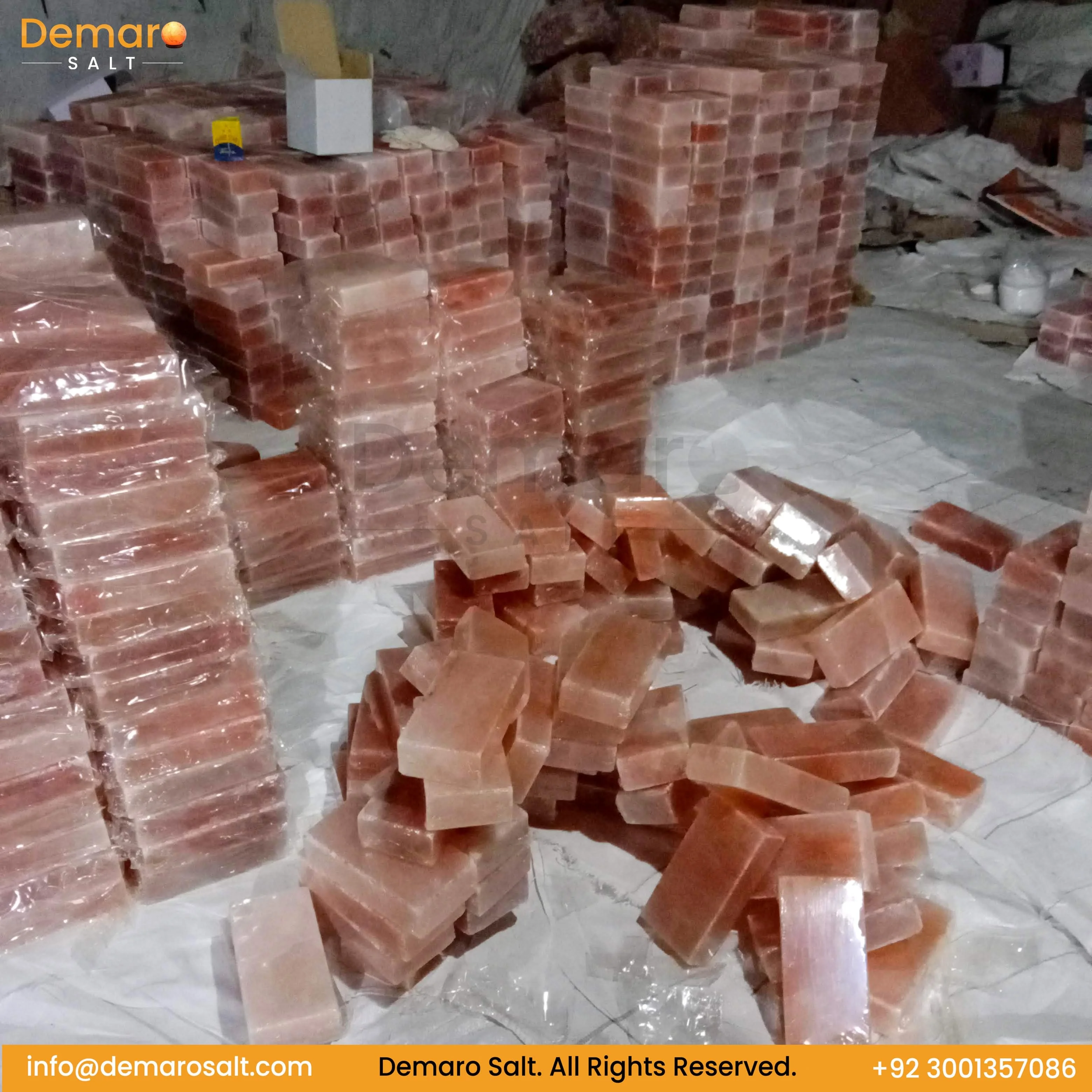 Himalayan Salt Bricks - Natural Pink Rock Salt Tiles