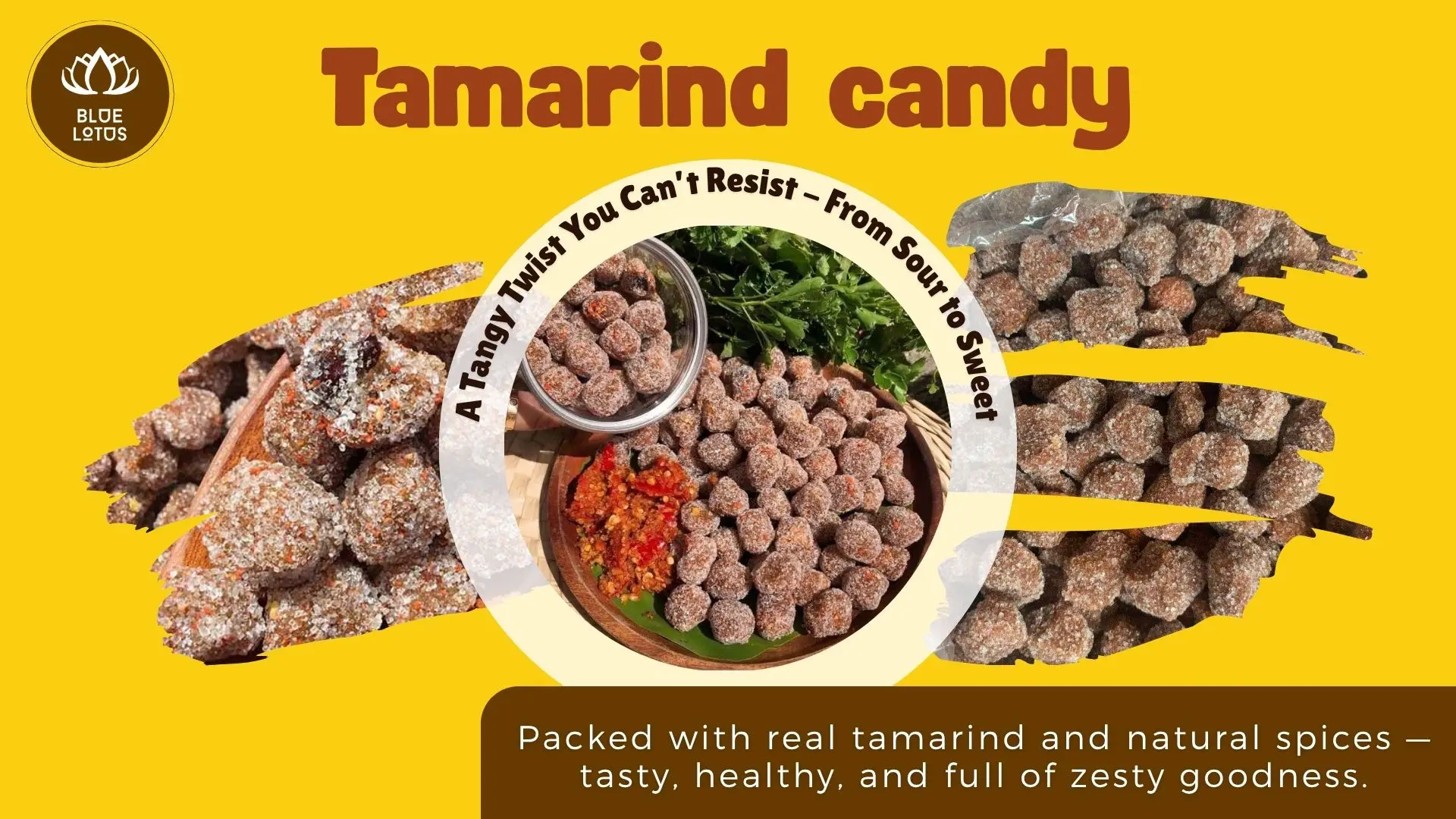 BEST PRICE Blue Lotus Tamarind Candy 2025 Sweet and Sour Flavor Chewy ...