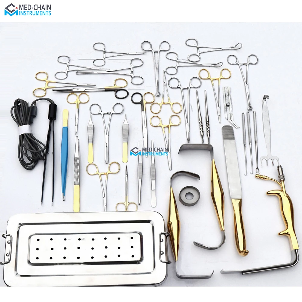 Tebbetts Breast Surgery Instruments Set Of 38 Pieces - High Grade ...