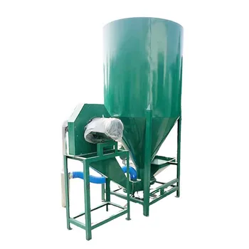 Poultry Feed Grinder Mixer Vertical Chicken Animal Feed Mixing Machine For Sale - Buy Feed ...