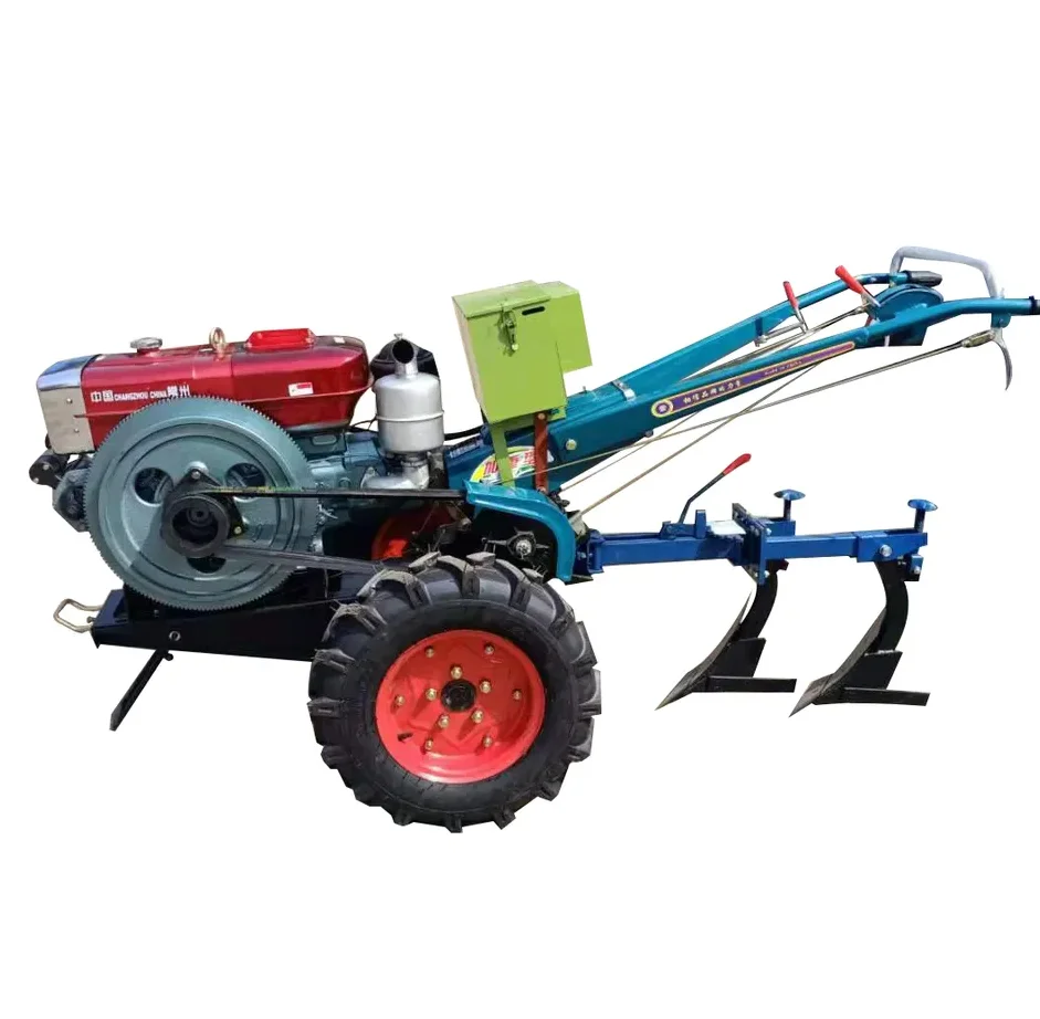 Farm Mini 2wd Wheeled Walk-behind Tractor 15hp 18hp 20hp Two Wheel Diesel Walking Tractor - Buy ...