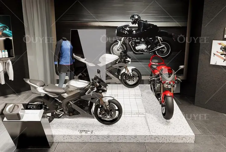 Motorcycle Store Display Solution Tailor Made Moto Display Retail Sport ...