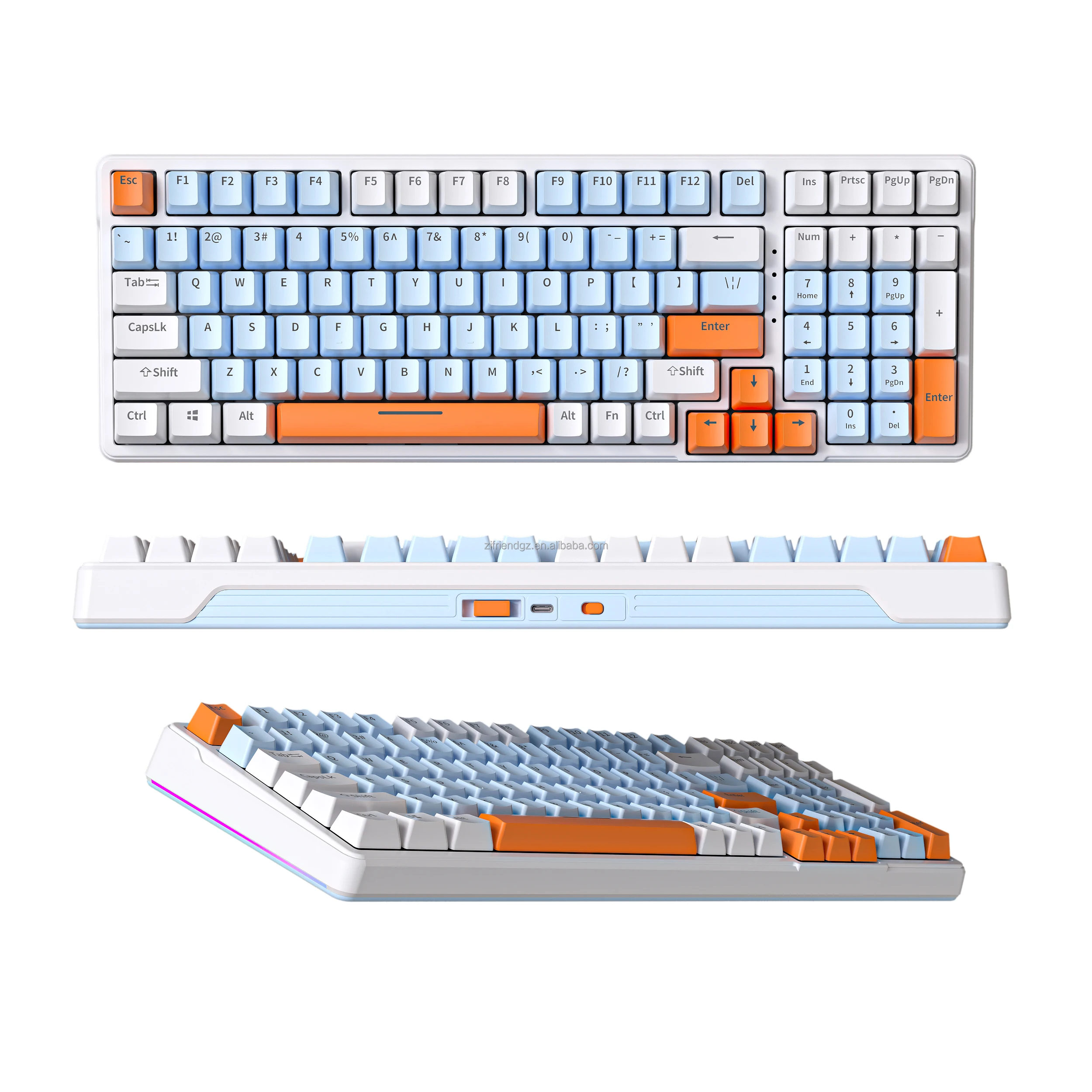 Custom ZIFRIEND ZT99 TLK Mechanical Gaming Keyboard Kit - Hotswap ...